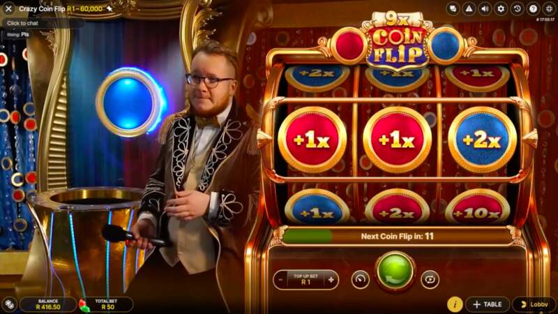 Crazy Coin Flip Live Casino Game Show | Crazy Coin Flip Slot